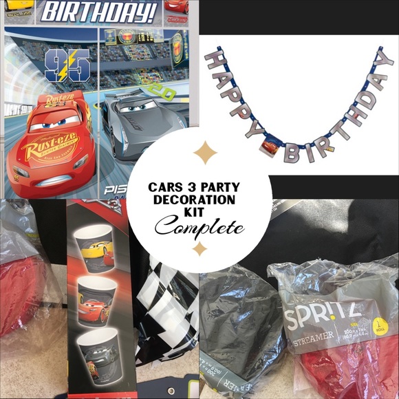 Party Supplies | Disney Cars 3 Party Decoration Kit | Poshmark